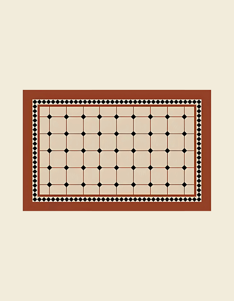 Roman Tile Kitchen Mat | Stylish & Non-Slip Kitchen Rug | 18*30 ...