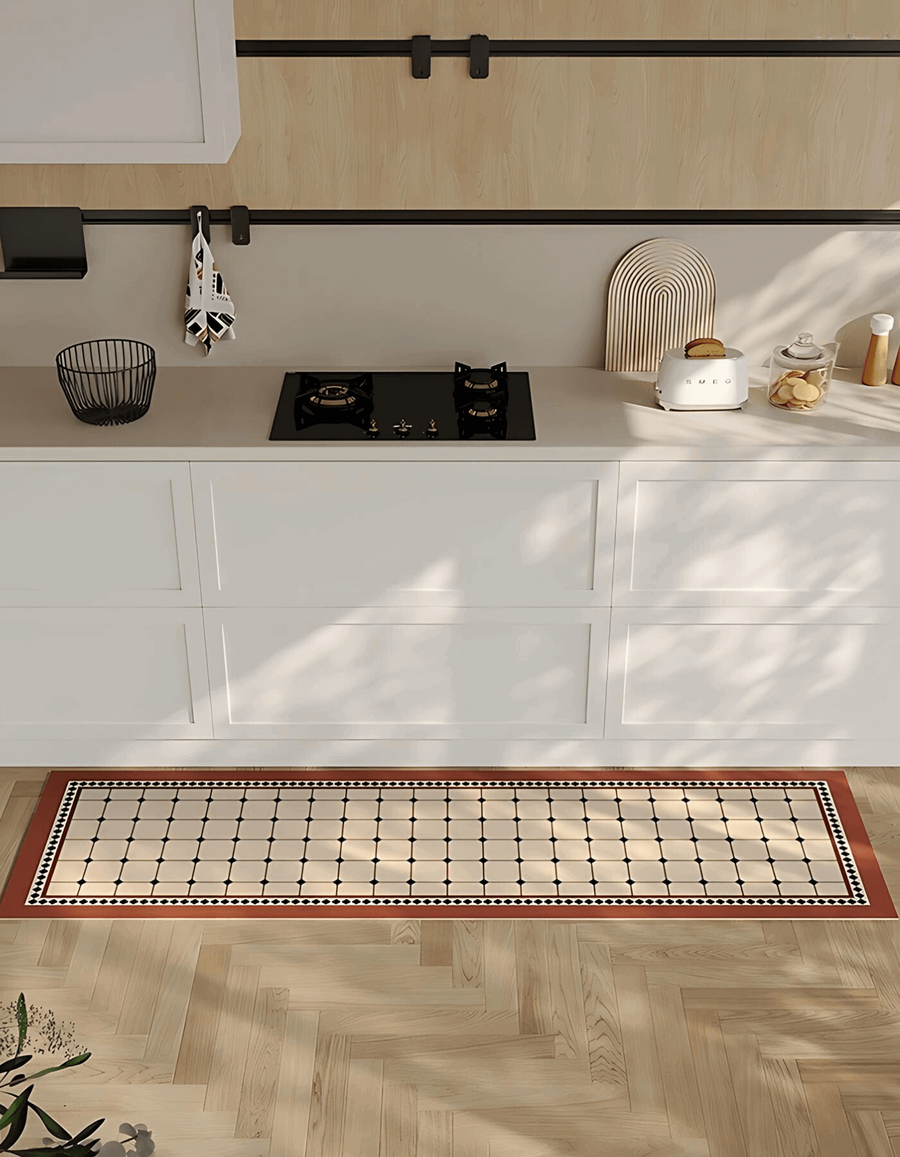 Roman Tile Kitchen Mat | Stylish & Non-Slip Kitchen Rug | 18*30 ...