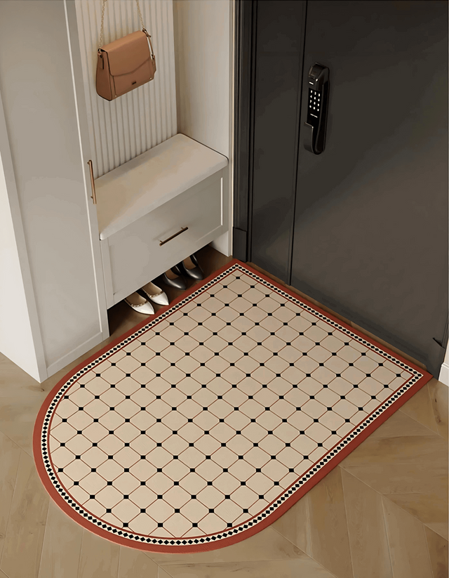 Roman Tile Door Mat | Stylish Retro Tile Design Entrance Mat – Maison Matta