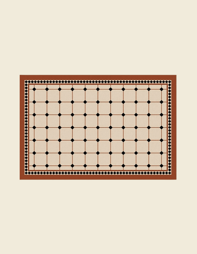 Roman Tile Door Mat | Stylish Retro Tile Design Entrance Mat – Maison Matta